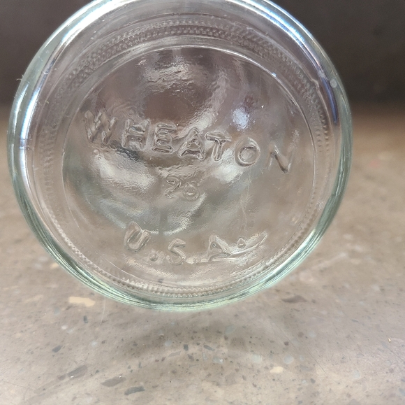 Wheaton | Storage & Organization | Vintage Clear Glass Wheaton Style ...